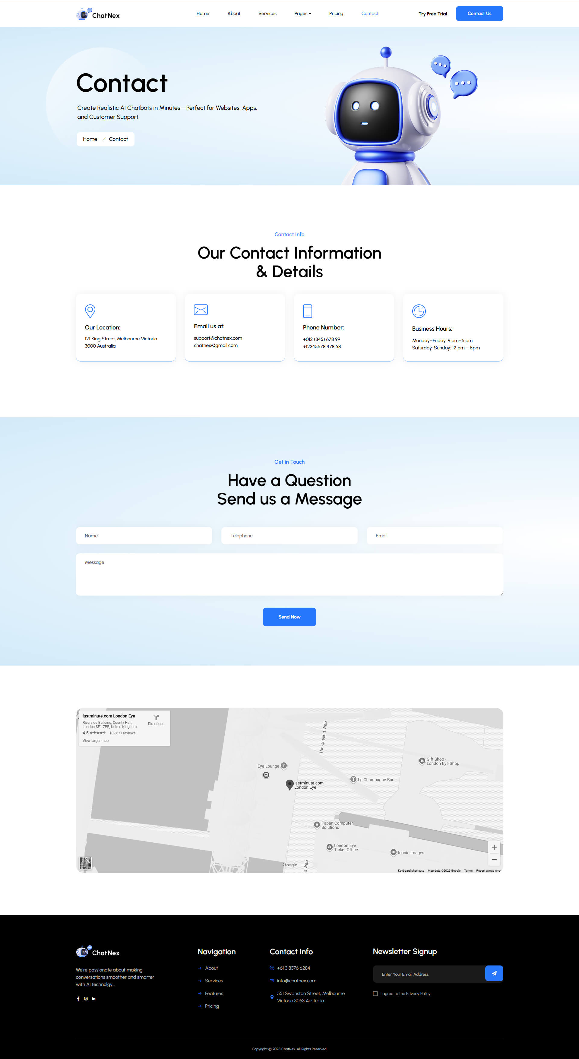 ChatNex - AI Chatbot Elementor Template Kit by designingmedia | ThemeForest